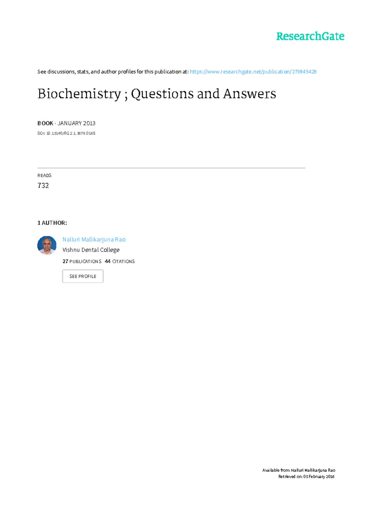 Biochemistry Semester 2 Questions and Answers - Analytical Chemistry ...