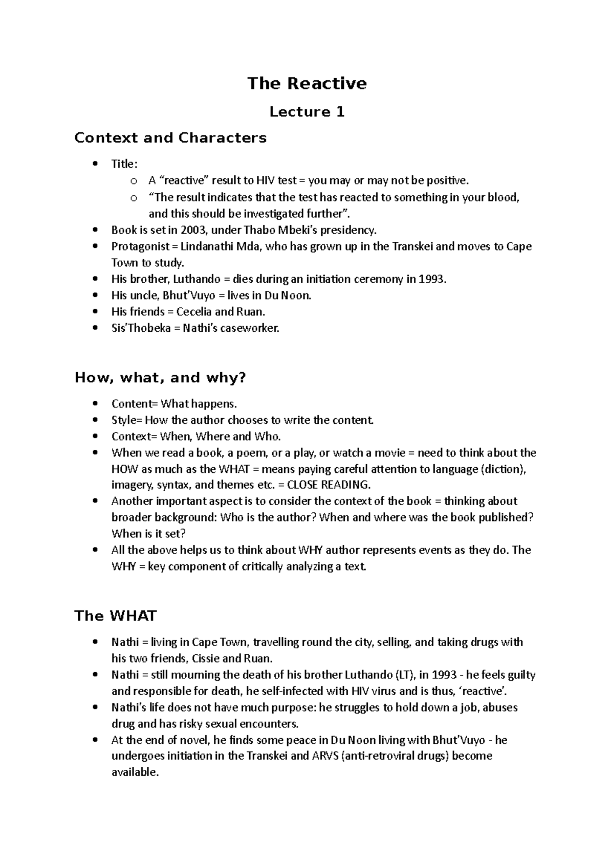 The Reactive Notes - The Reactive Lecture 1 Context and Characters ...