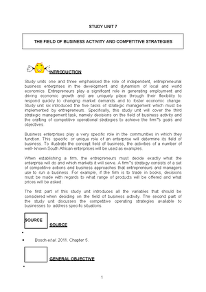 Chapter Three Bosch et al - ENTREPRENEURSHIP AND NEW VENTURE CREATION ...