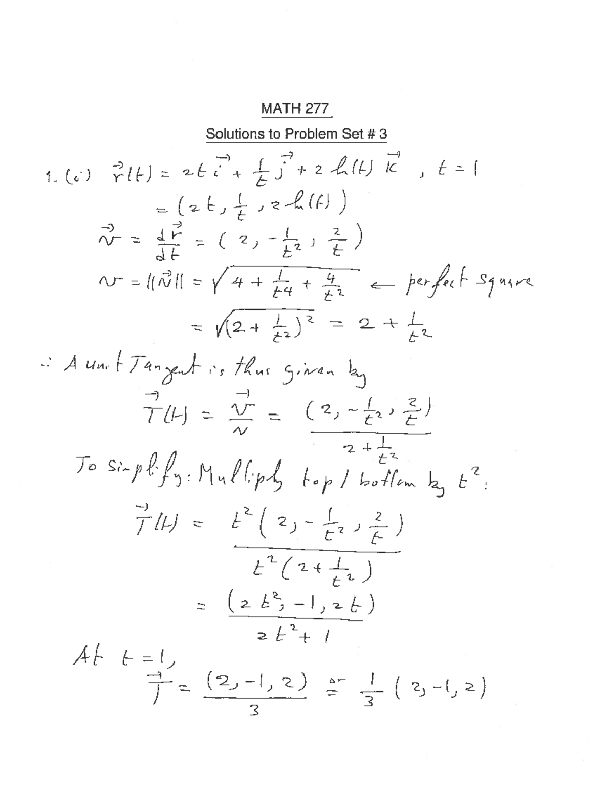 MATH277 practice - MATH 277 - Studocu