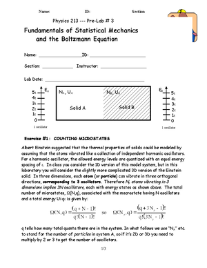 213 Lab 1-Fall2021 - lab - Physics 213 - Lab # 1 The Ideal Gas Law and ...