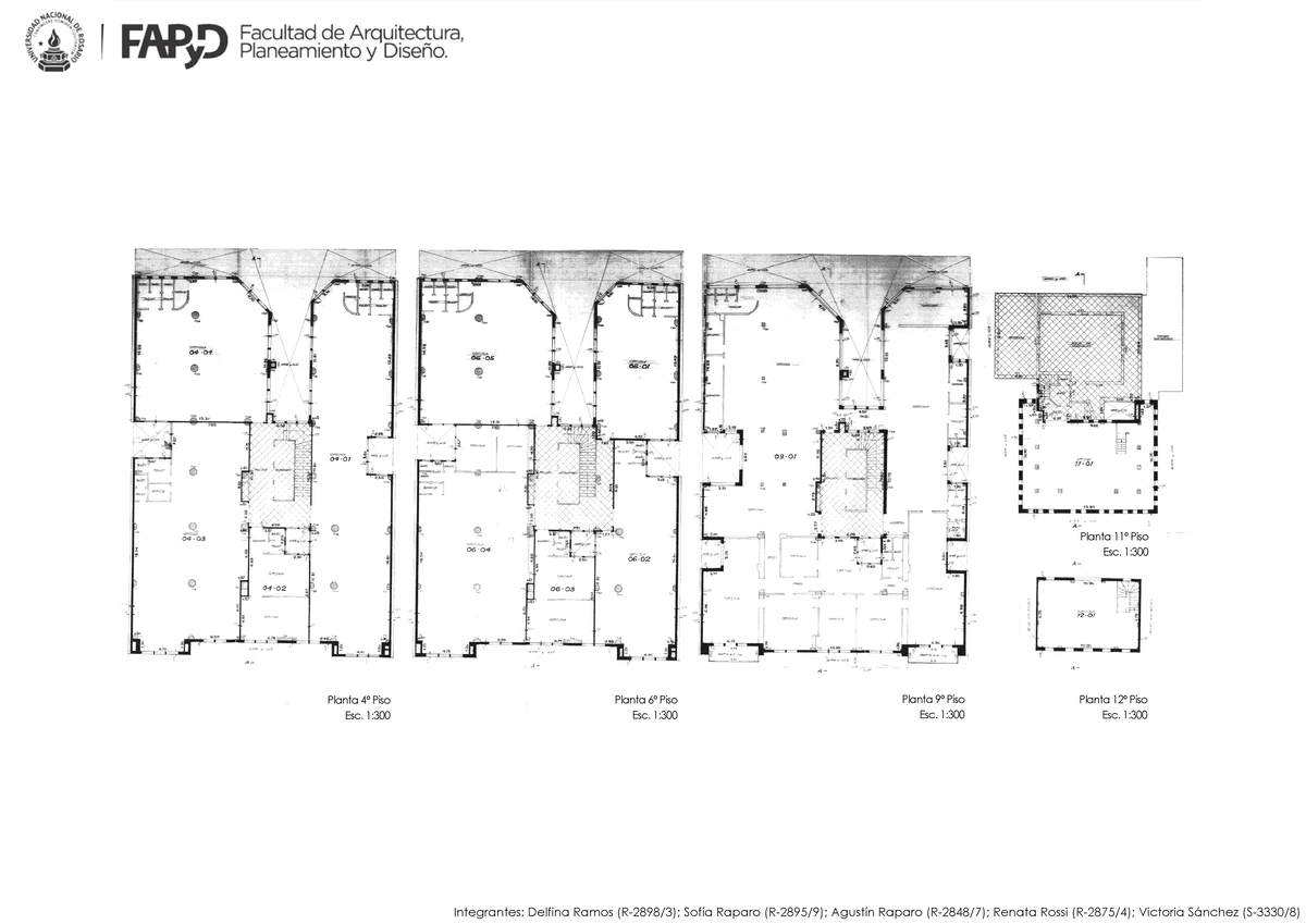 Palacio Minetti - Historia de la arq en rosario - Planta9ºPiso Esc. 1 : ...