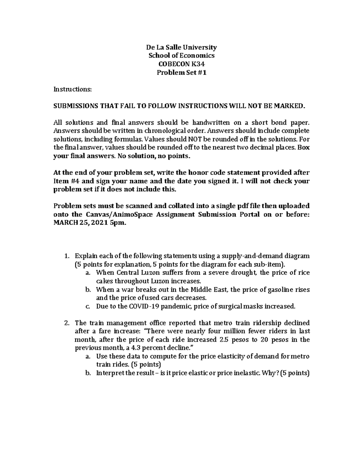 [ Cobecon K34] Problem Set 1 - De La Salle University School of ...