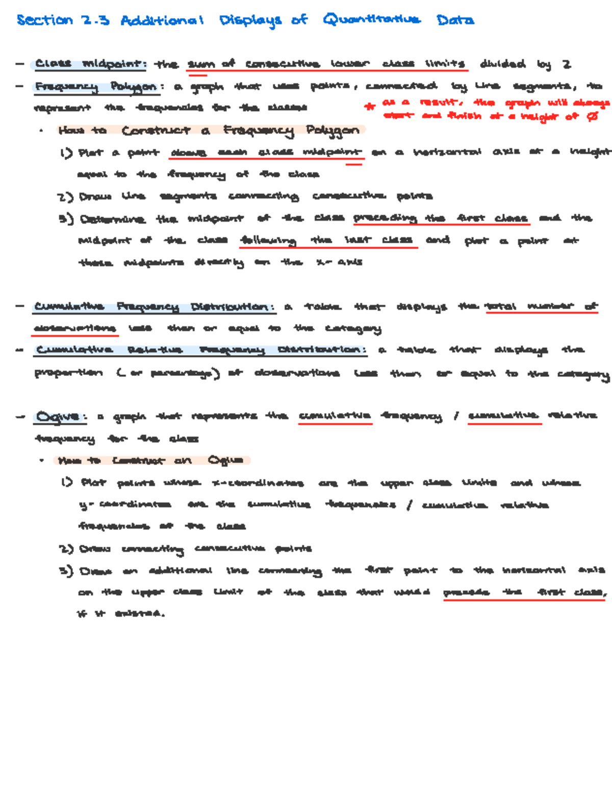 Chapter 2.3 Additional Displays of Quantitative Data - section 2 Additional Displays of ...