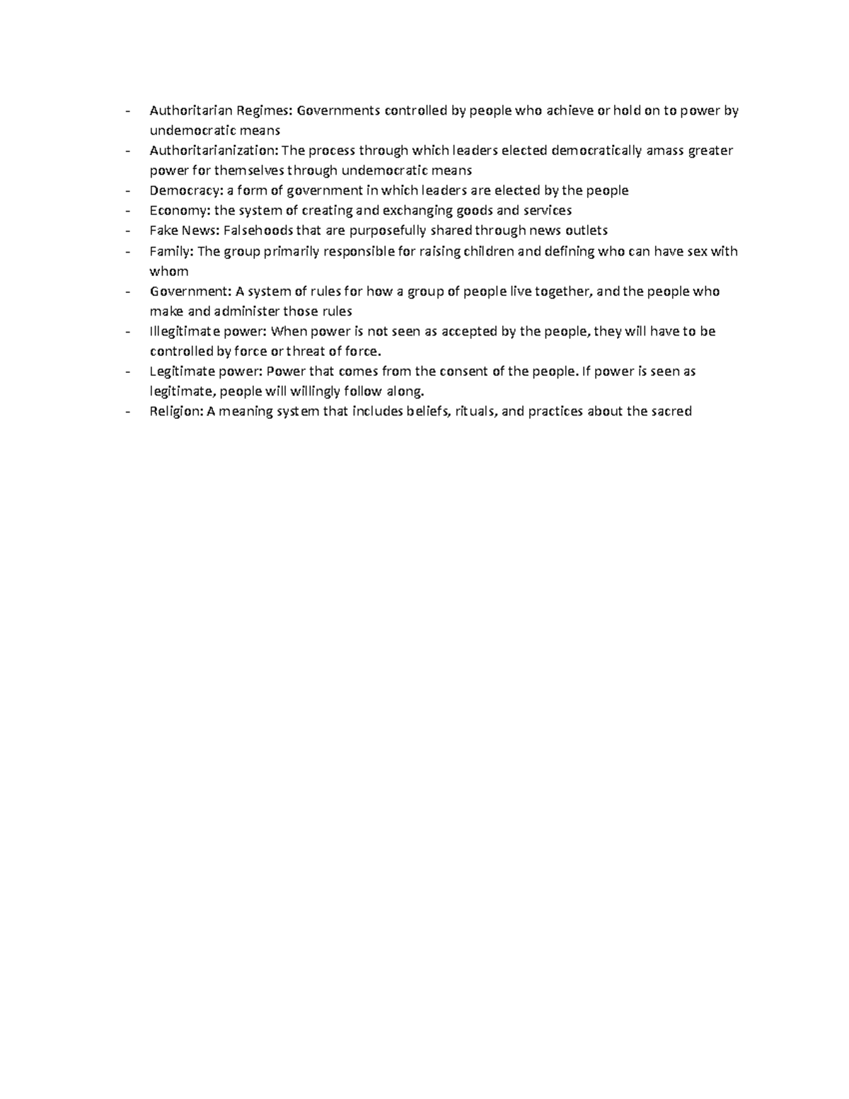 Chapter 15 flashcards - Authoritarian Regimes: Governments controlled ...