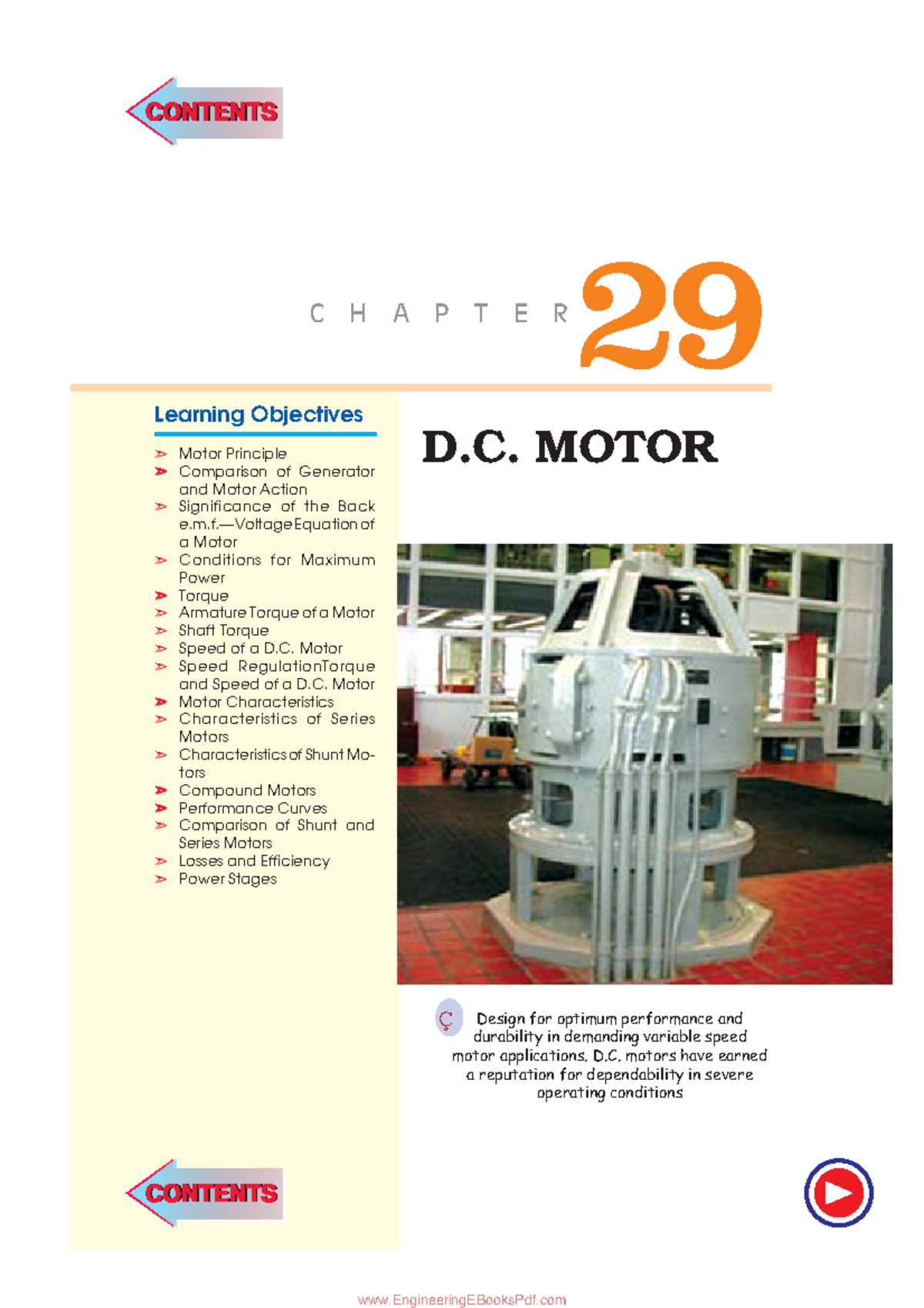 DC motor - D. MOTOR 29 Motor Principle Comparison of Generator and ...