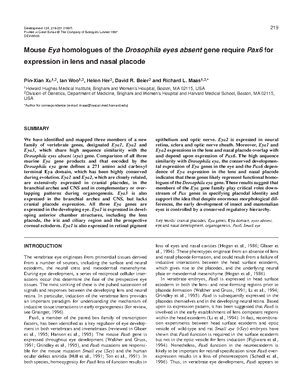 The Drosophila eyes absent gene direct ectopic eye formation in a ...