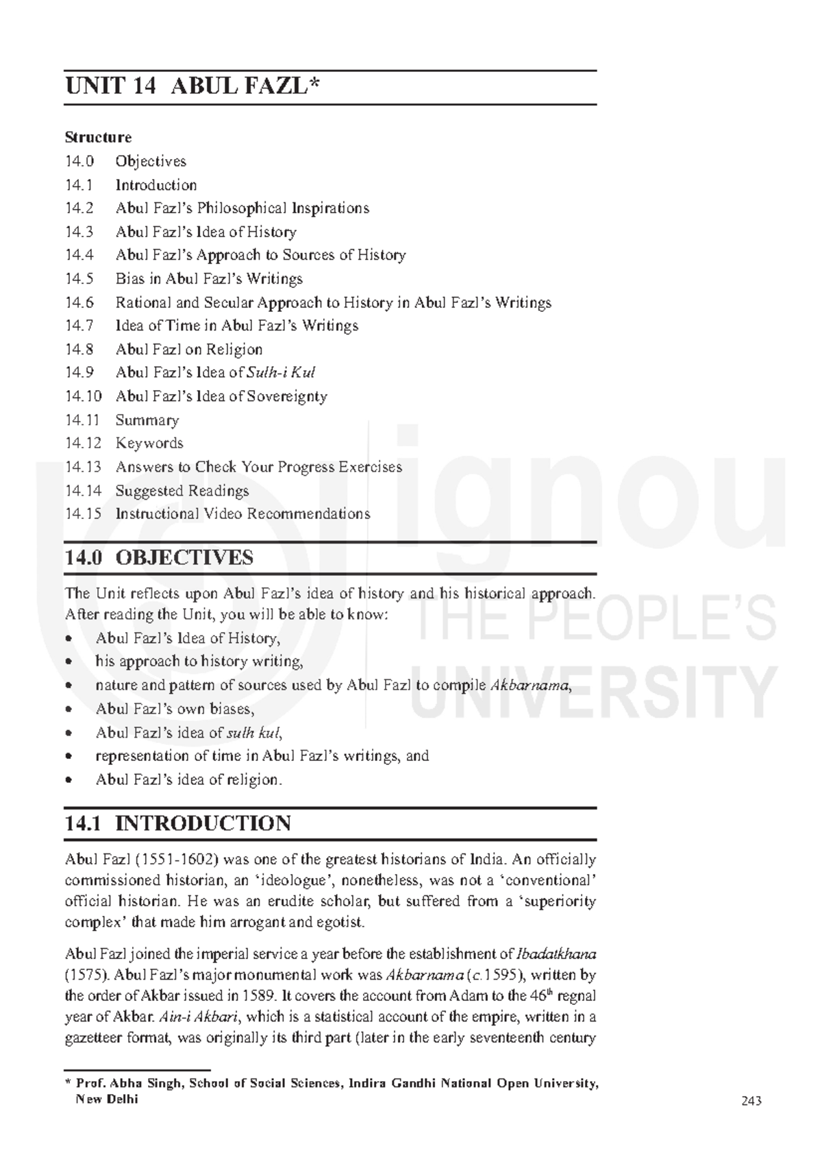 Unit-14 - Smbh7tviyv - Muhammad Qasim UNIT 14 ABUL FAZL* Firishta ...