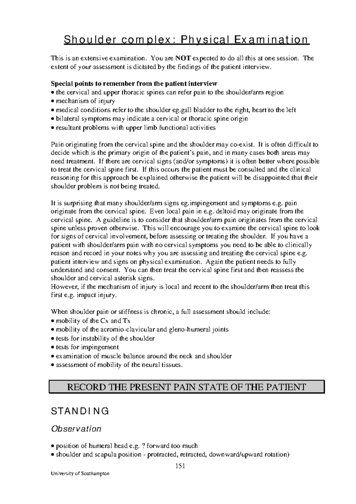 Shoulder - @lauraphysiostudies - notes from MSc Physiotherapy Lectures ...