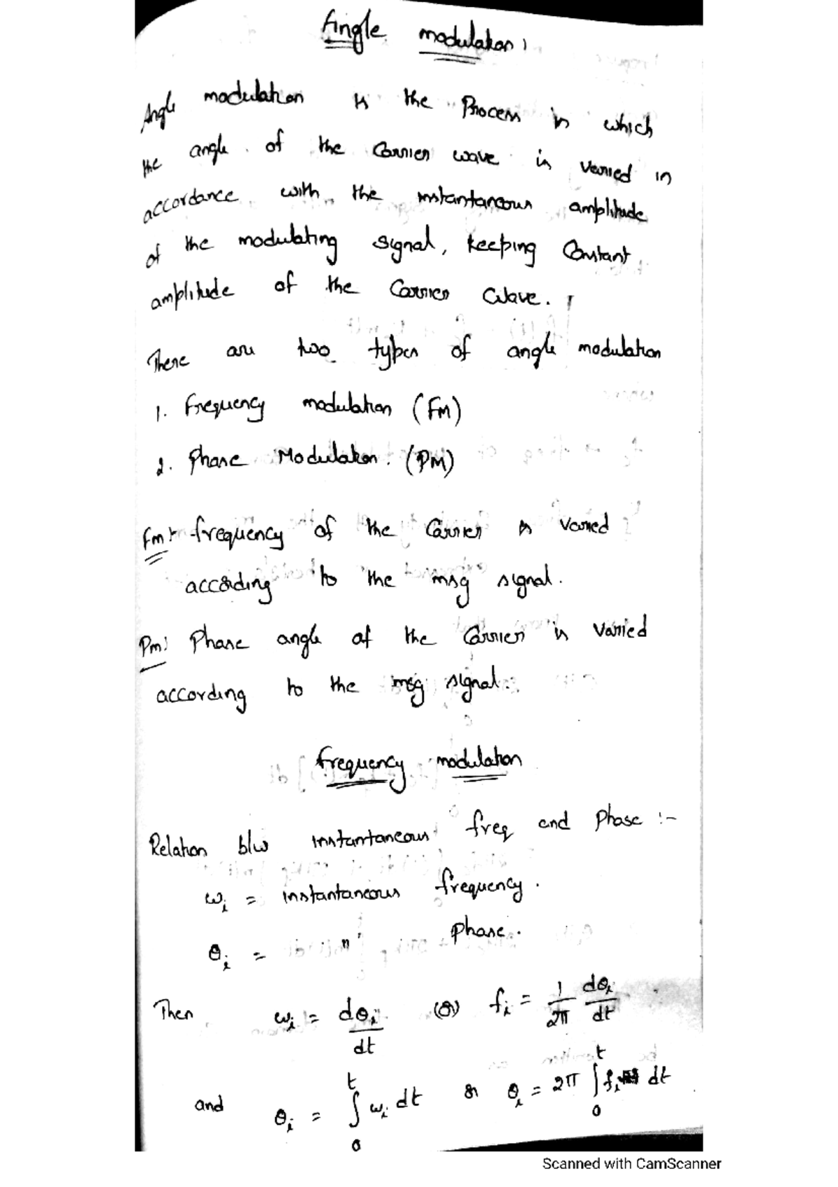 Analog Communications(AC)-Angle Modulation - Analog Communications ...