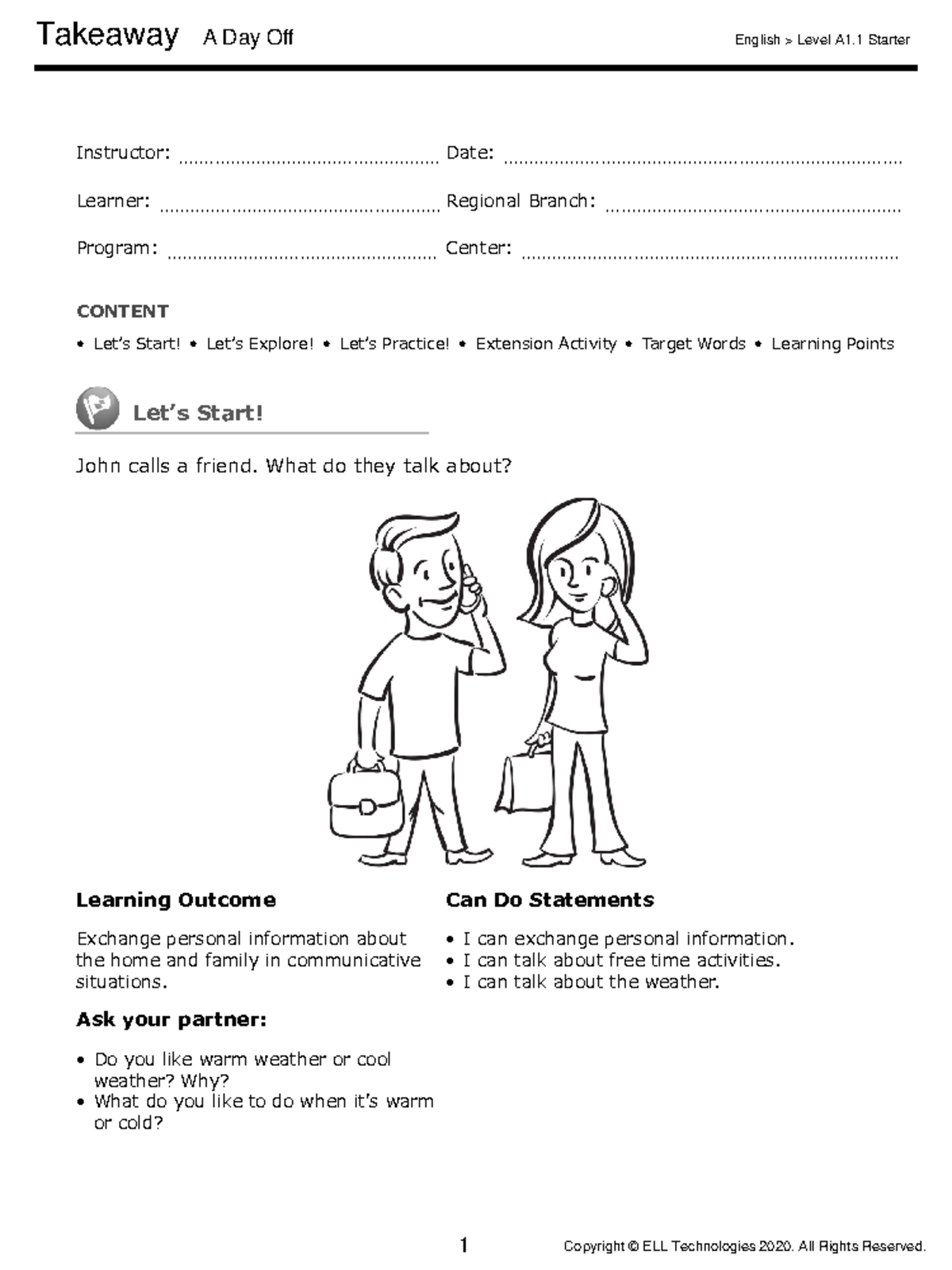 practica de ingles - Instructor: - Studocu