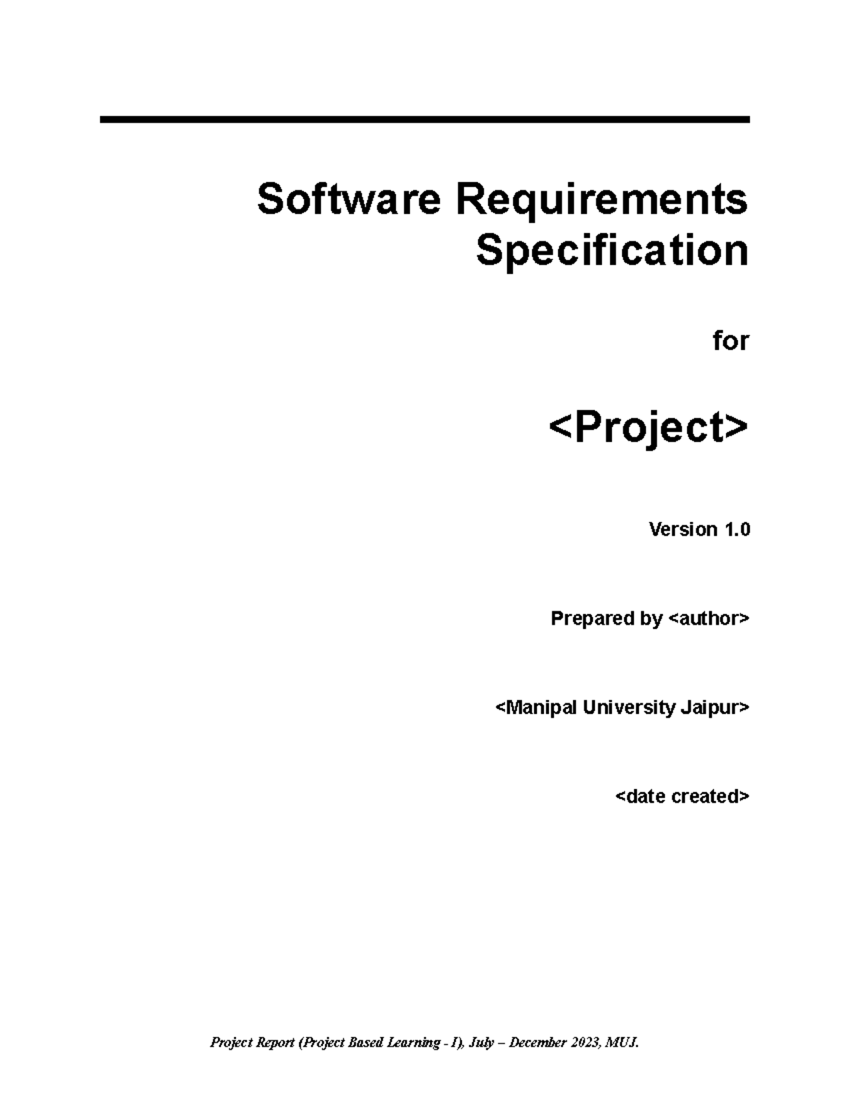 0. srs template - additional information - Software Requirements ...