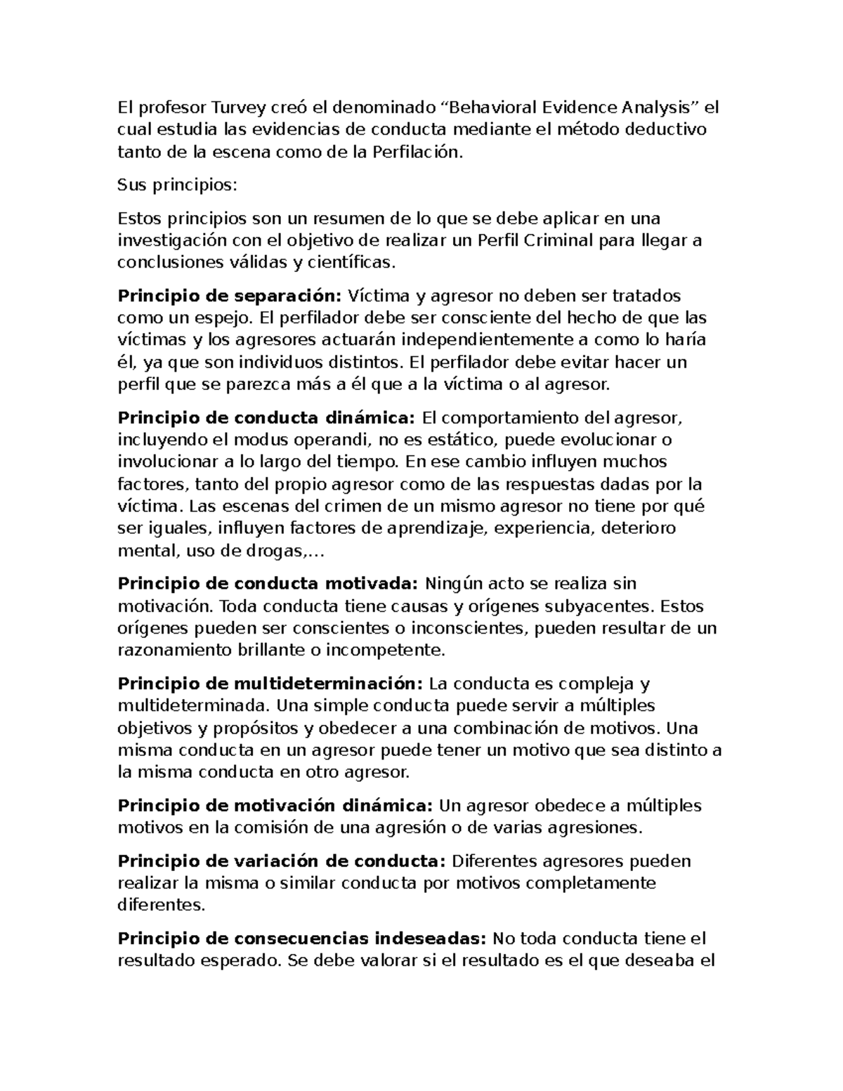 Turvey creó el denominado “Behavioral Evidence Analysis” - Sus ...