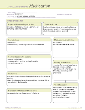 Amiodarone HCL Drug - Medication - ACTIVE LEARNING TEMPLATES ...