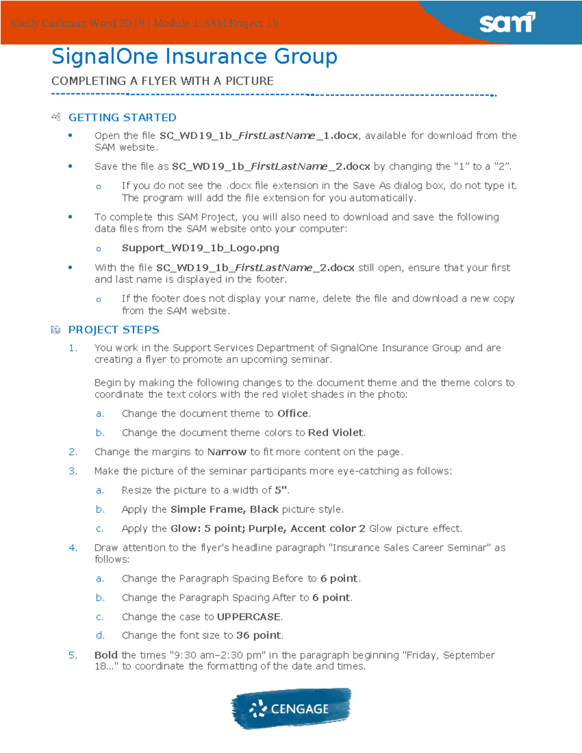 Instructions SC WD19 1b - SignalOne Insurance Group COMPLETING A FLYER WITH A PICTURE GETTING ...