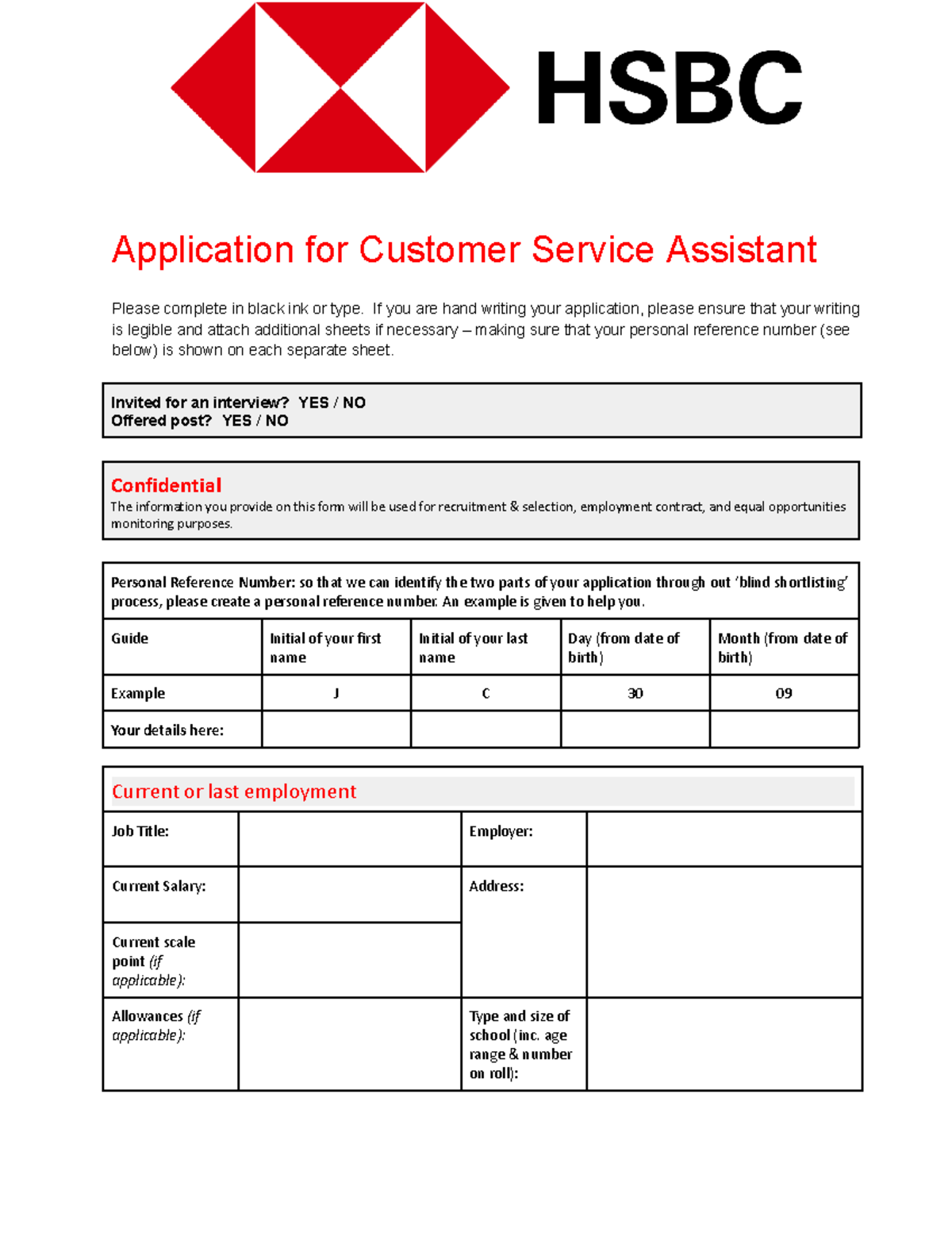 Application Form - If you are hand writing your application, please ...