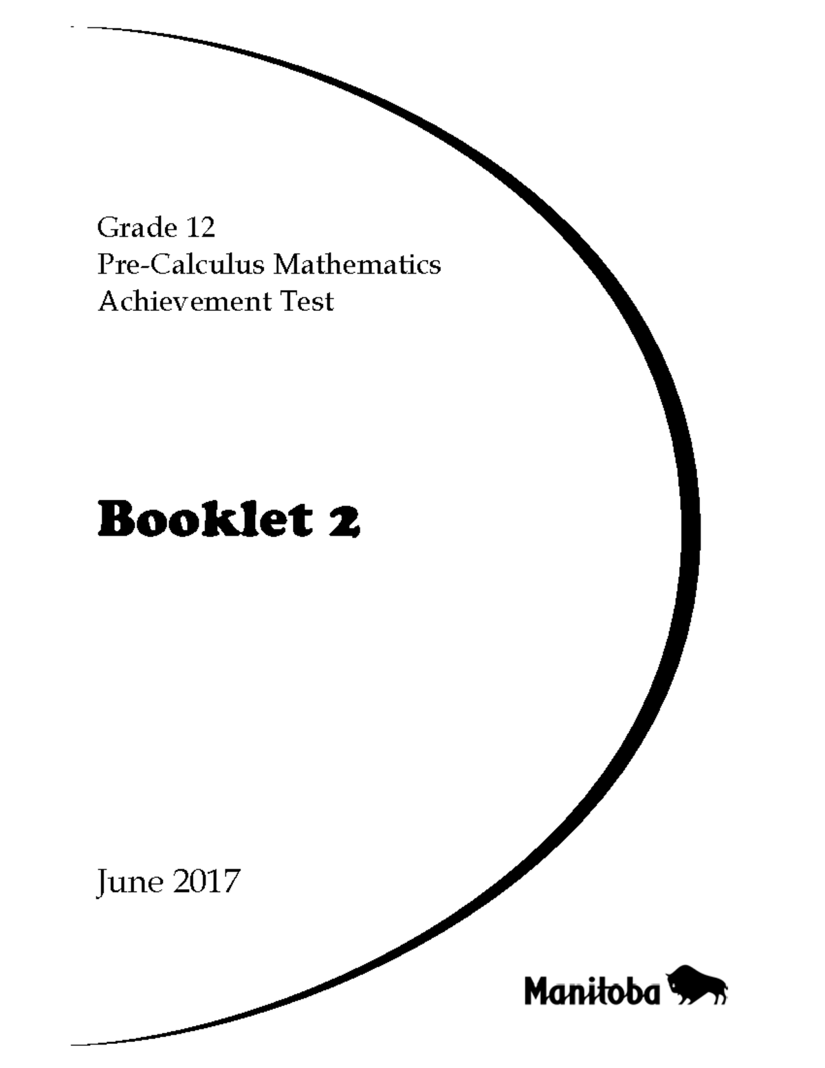 Precaculus test - Precalculus test - Grade 12 Pre-Calculus Mathematics ...