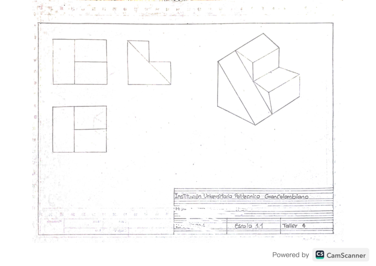 Taller 4 y 5 - Dibujo Técnico - Studocu