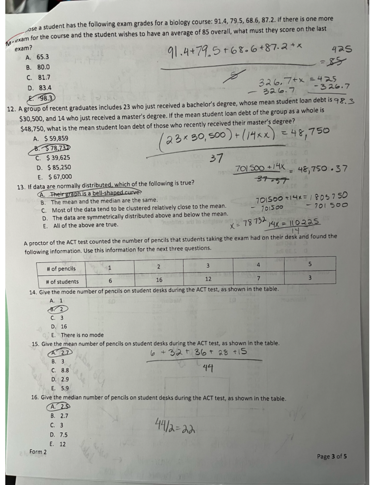 IMG 9313 - 3rd page of Unit 3 MAT 113 Exam - MAT 113 - Studocu
