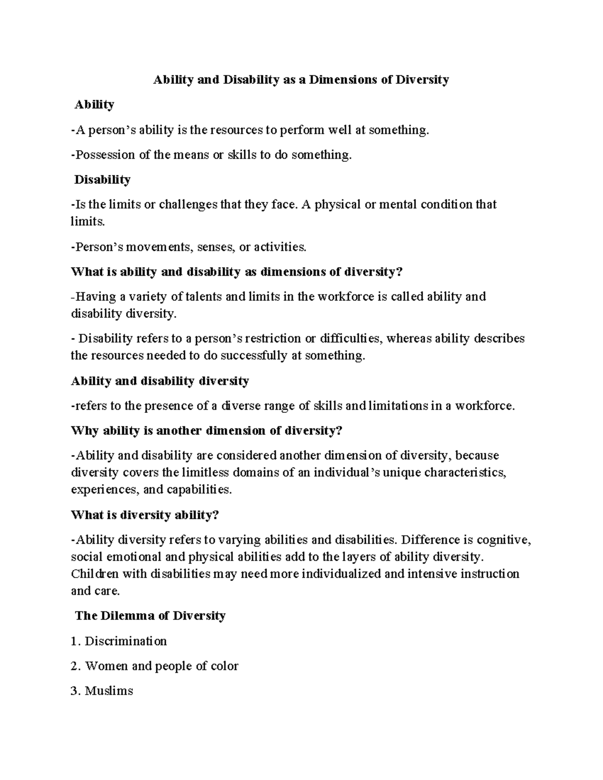 Abilities-and-Disabilities - Ability and Disability as a Dimensions of ...