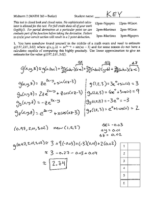 265F15T3Solns - helpful exams for the class - Midterm 3 (MATH 265 ...