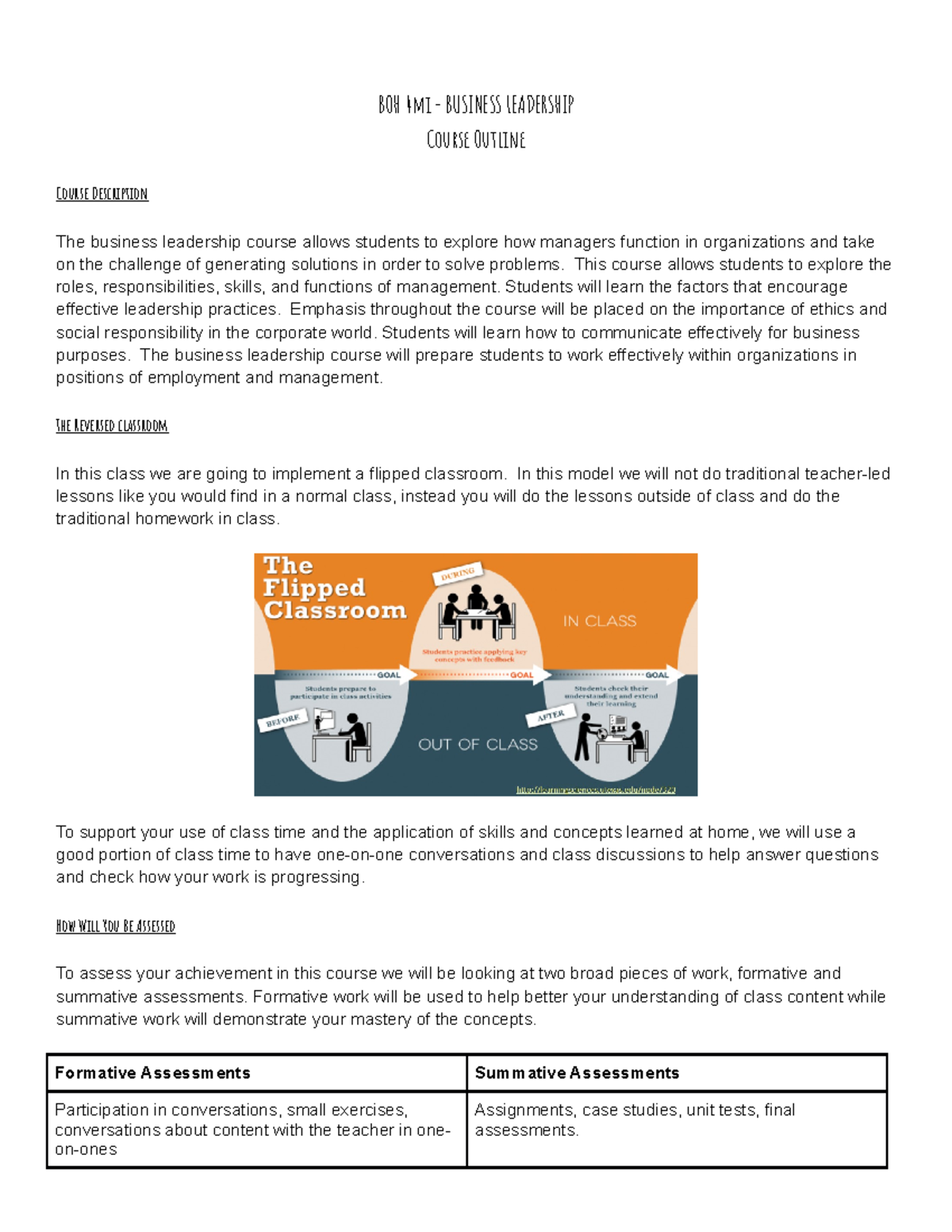 BOH 4MI - 2022 - 2023 S2 - Course Calendar - BOH 4mi - BUSINESS ...