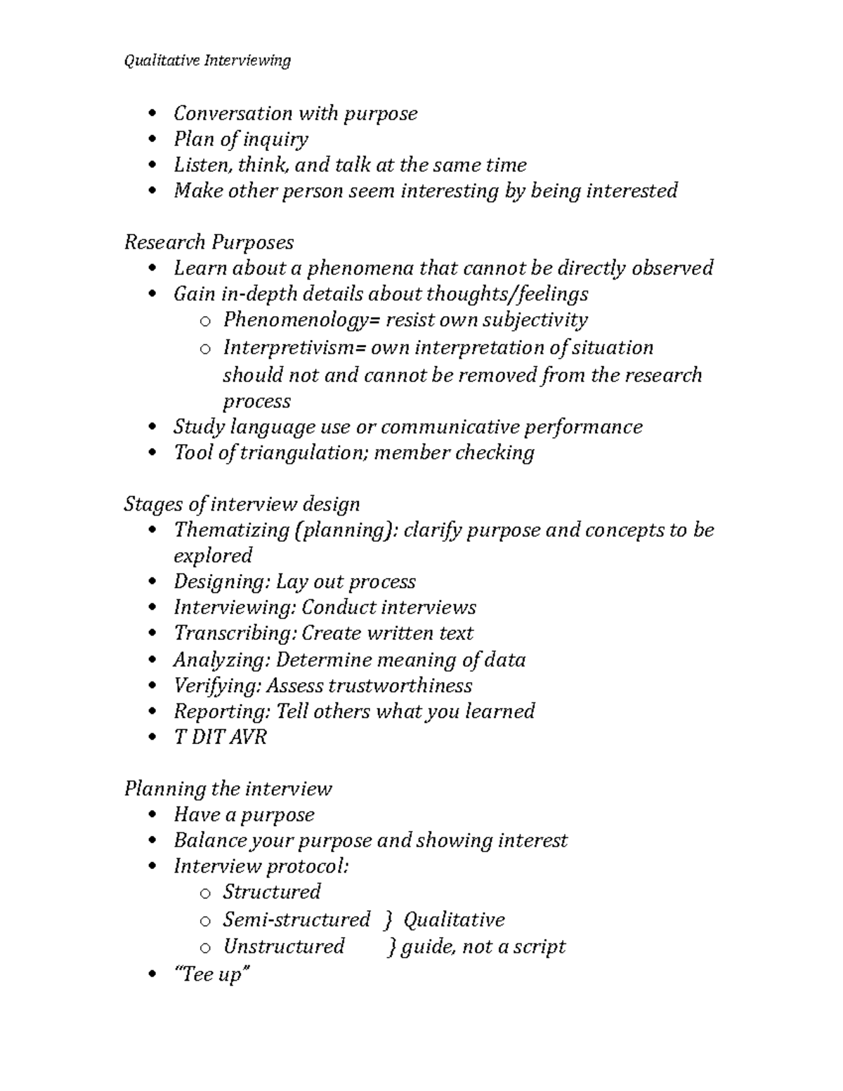 Ch 14 - Quantitative Interviews Communication Methods: Social Science ...