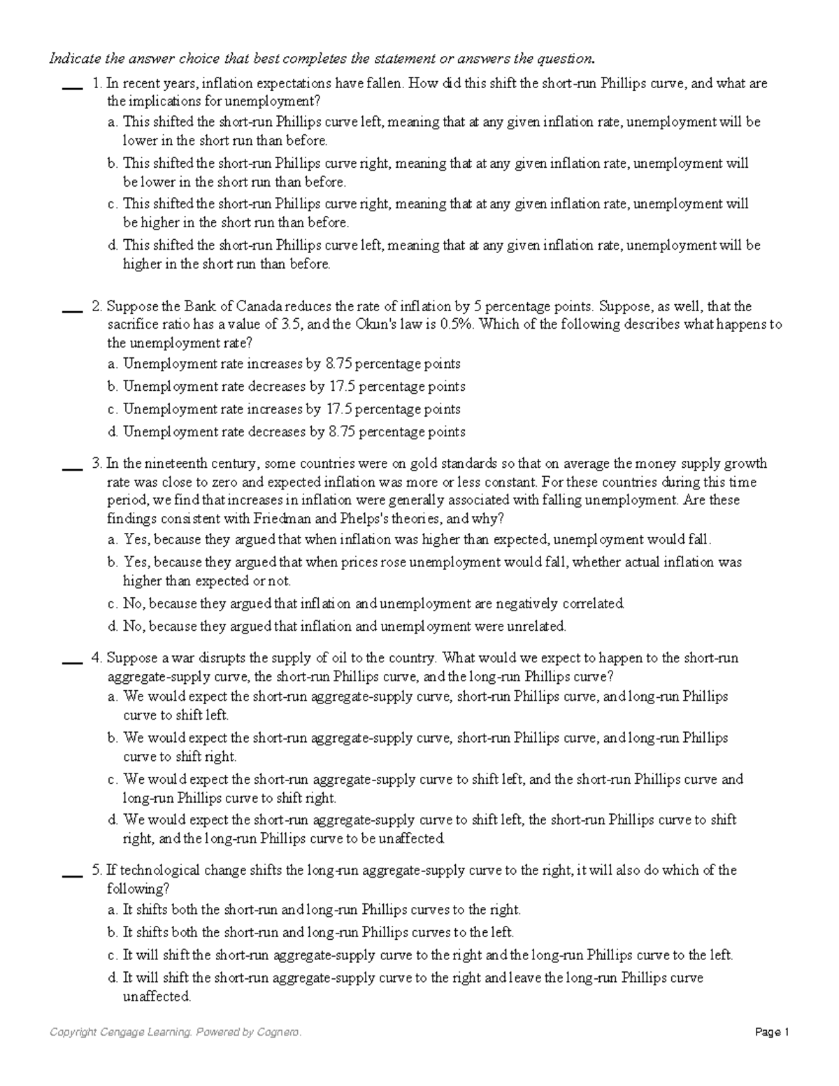 ECON 203 Tutorial 10 Questions - psy 102 - Studocu