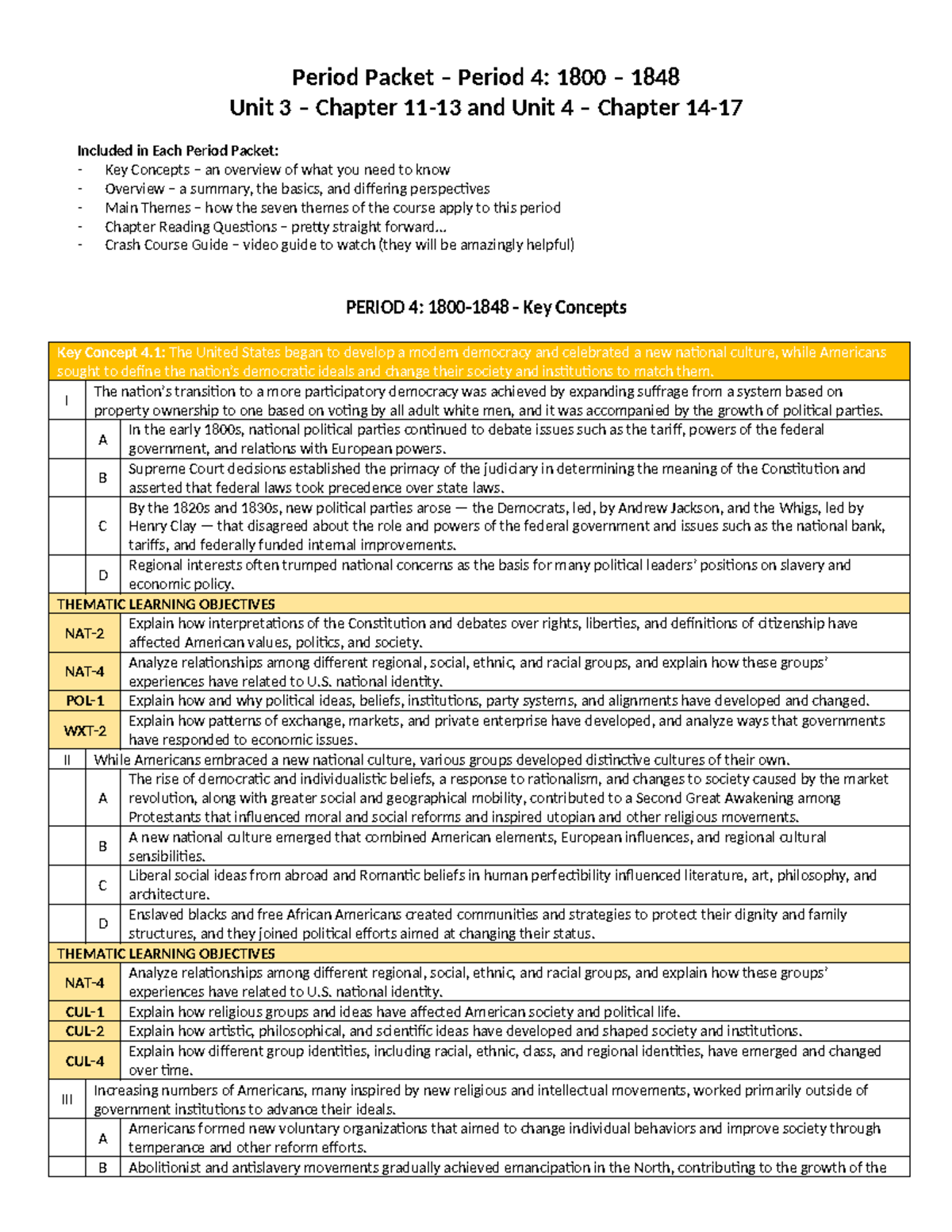 Period Packet 4 Unit 3 and 4 APUS - Period Packet – Period 4: 1800 ...