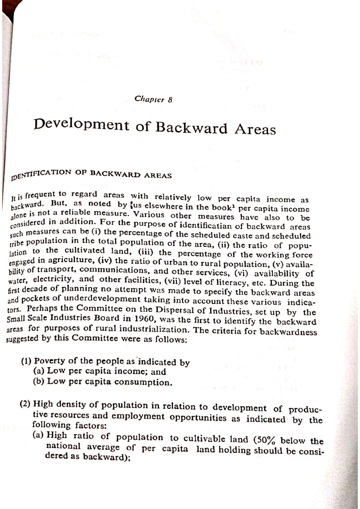 Backward areas..Chand and puri - Chapter 8 Development of Backward ...