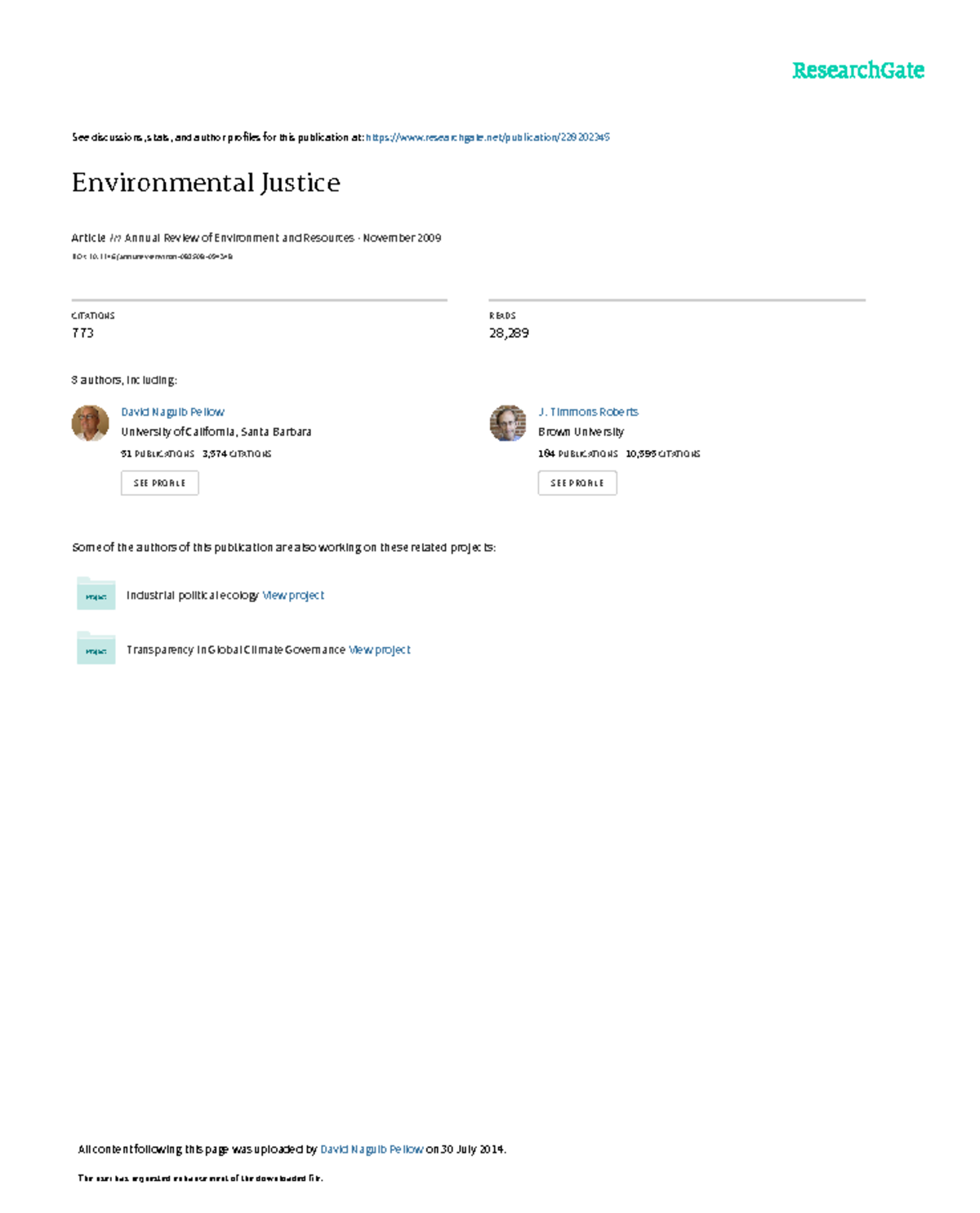 Environmental Justice - See discussions, stats, and author profiles for ...