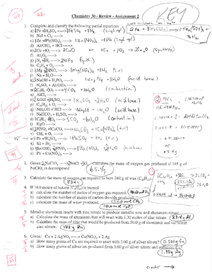 C30 m1 l02 assignment - chem 30 module - Chemistry 30: Module 1: Lesson ...