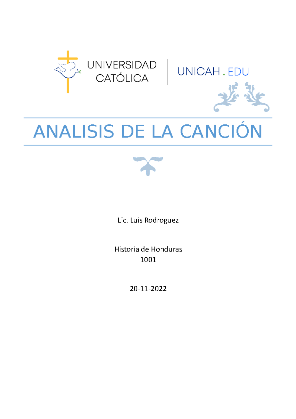 Análisis de canción Lo que aprendimos - ANALISIS DE LA CANCIÓN Lic ...