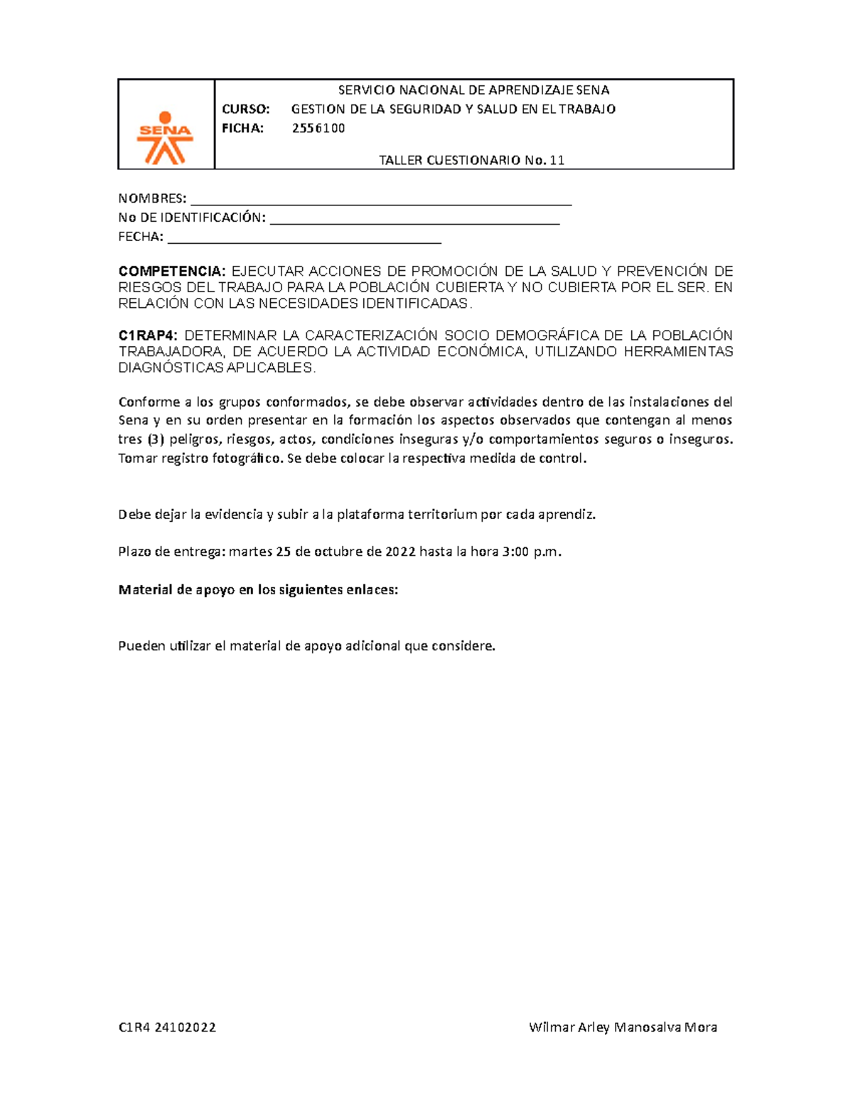 11nn Tallern Cuestionarion Nonn 11n GSST 816356 c341408 a3 - SERVICIO ...