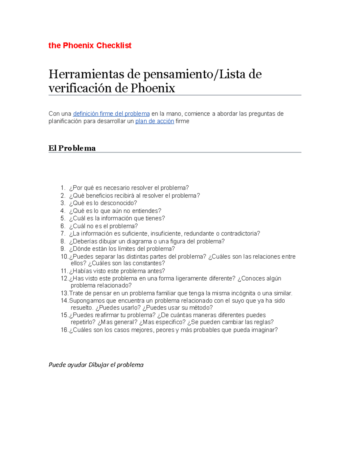 Pautas Planeacion Estrategica 2022 - the Phoenix Checklist Herramientas ...
