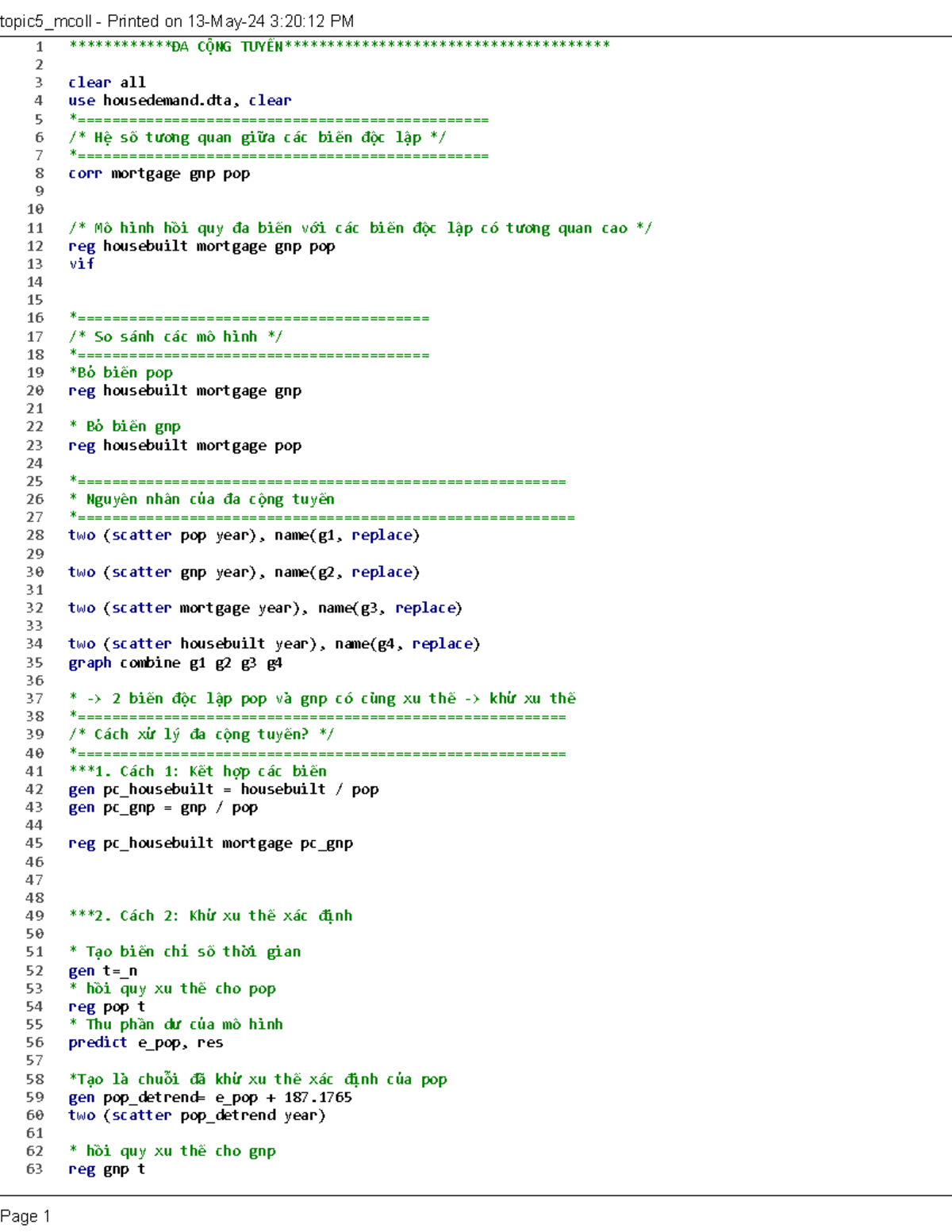 Dofile mcoll - topic5_mcoll - Printed on 13-May-24 3:20:12 PM Page 1 1 ...
