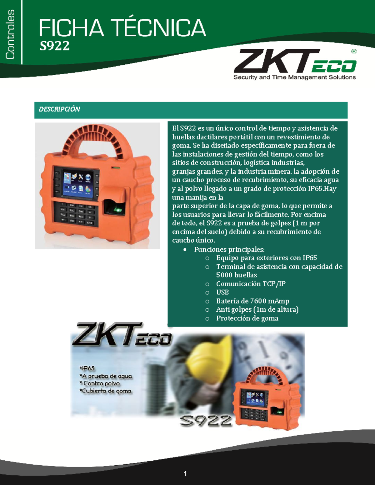 S922 - ninguno - 1 S DESCRIPCIÓN El S 922 es un único control de tiempo ...