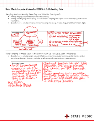 Unit 3 - AP Stats Unit 3 Review - Unit 3: Collecting Data Observational ...
