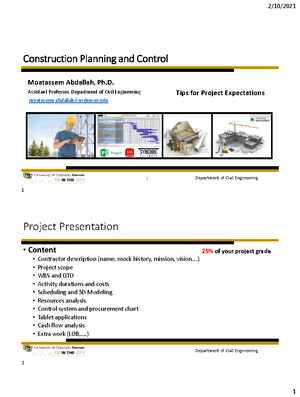 Assignment 3 PERT quiz- planning and controls - CVEN 5232 - Studocu