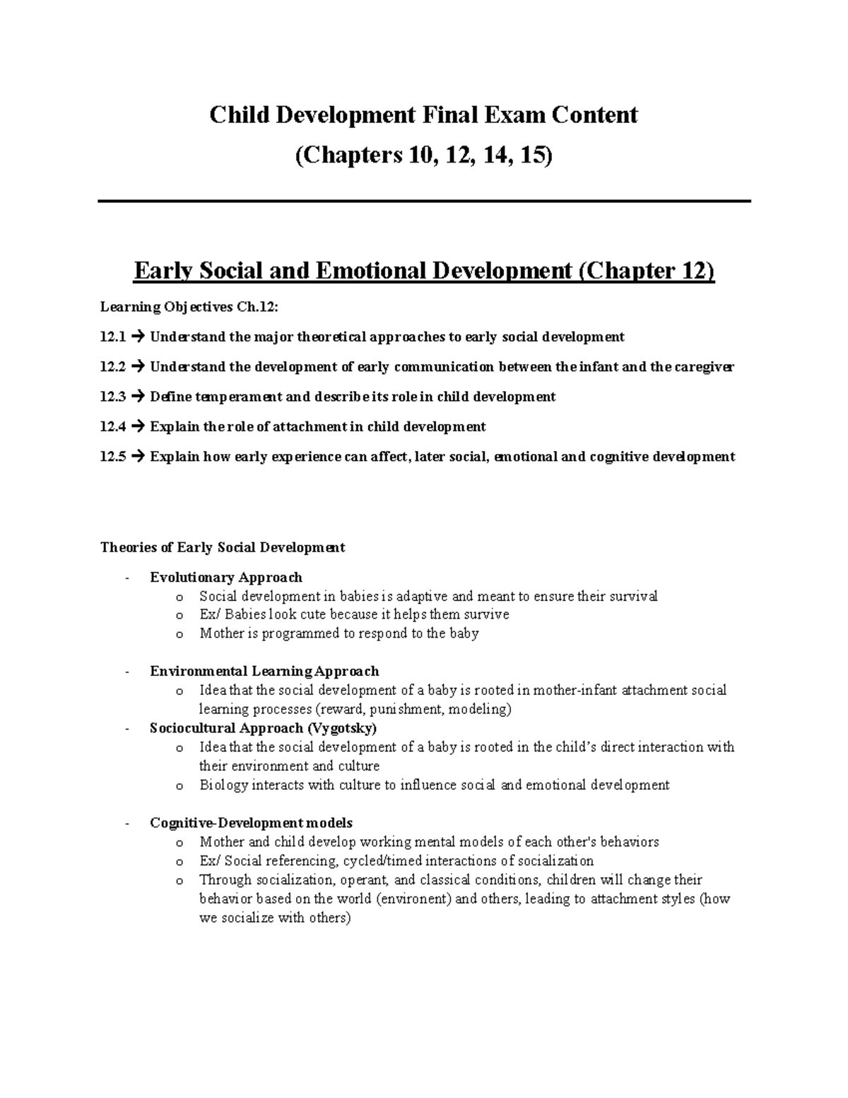 Child Development Final Exam Notes - Child Development Final Exam ...