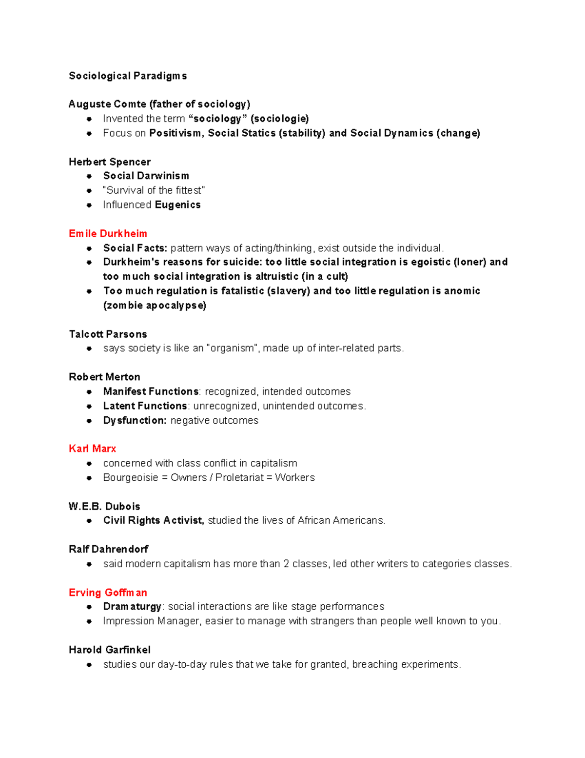 Sociology Study Notes After Midterm (Social Processes) - Sociological ...