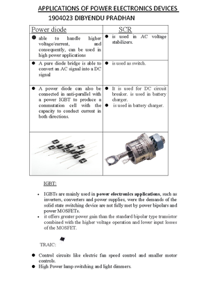 Power Electronics- Lecture Notes - Power Electronics Power Electronics ...