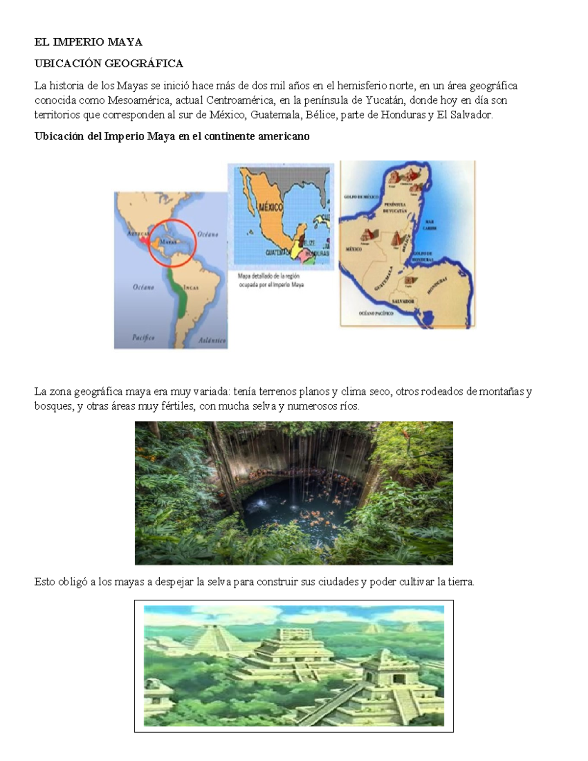 EL Imperio MAYA - EL IMPERIO MAYA UBICACIÓN GEOGRÁFICA La historia de ...