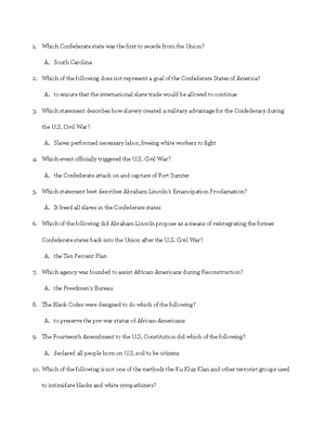 Quiz - Chapters 2 - 3 - Professor Stanfield - The early Jamestown ...