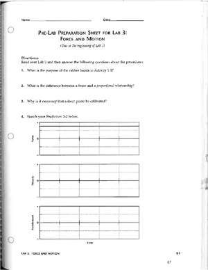 Lab 11 prelab - Real Time Physics: Mechanics - Name Silvia Kedis Date ...