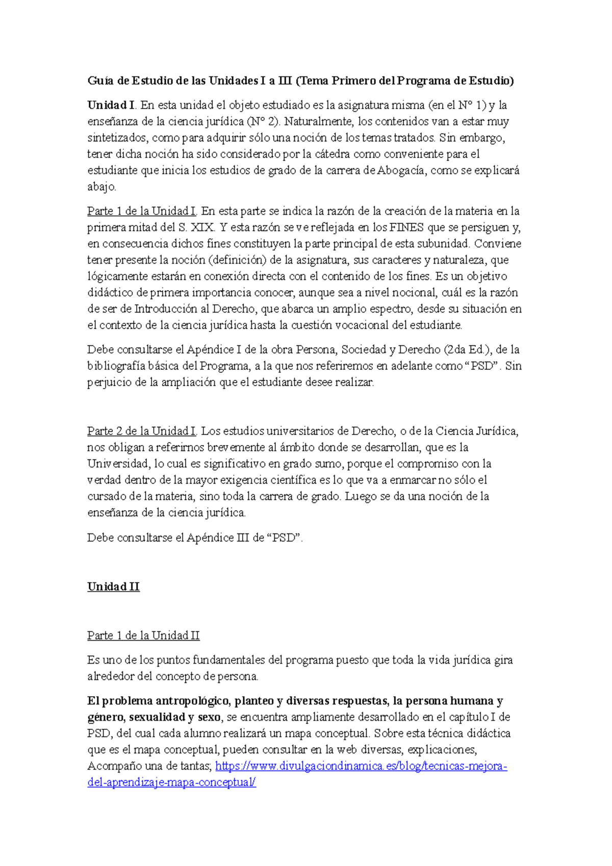 E L GUÍA Unidades I a III - GUIA DEL PROGRAMA - Guía de Estudio de las ...