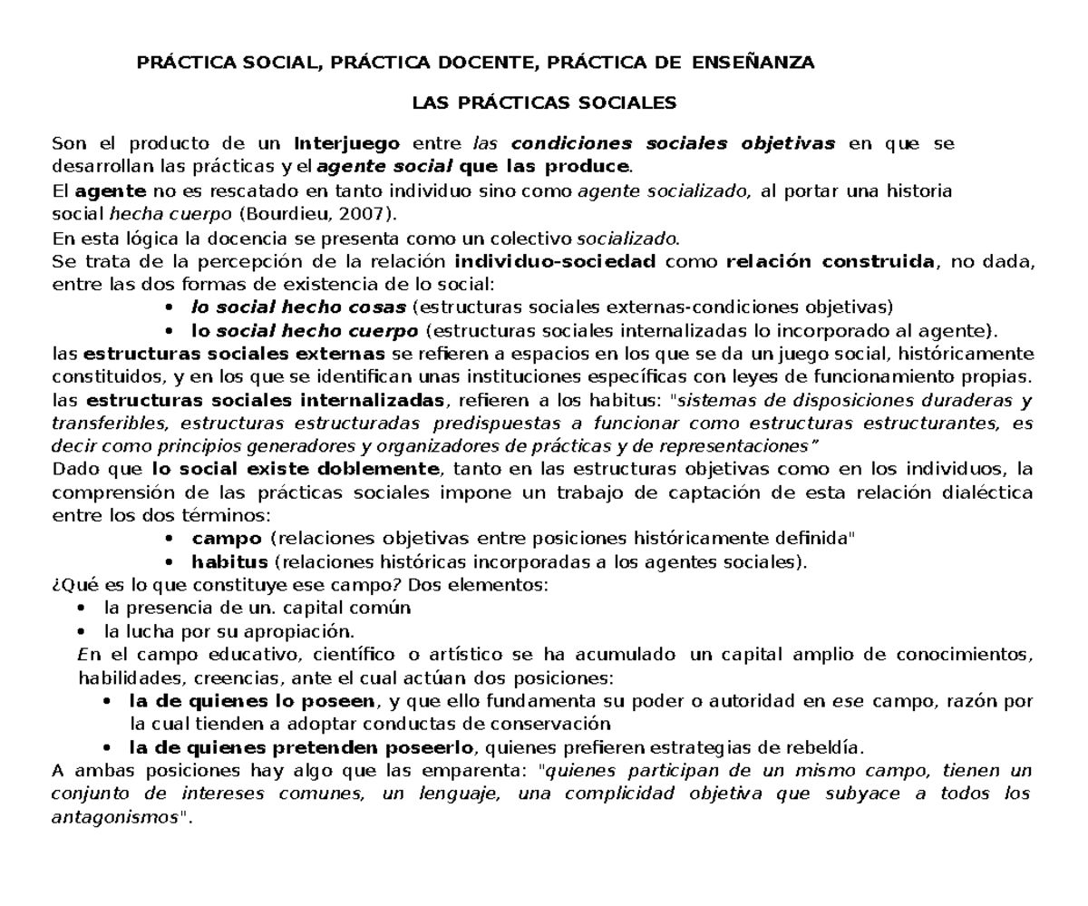 Steiman (2018 ) LAS Practicas DE Enseñanza - PRÁCTICA SOCIAL, PRÁCTICA ...
