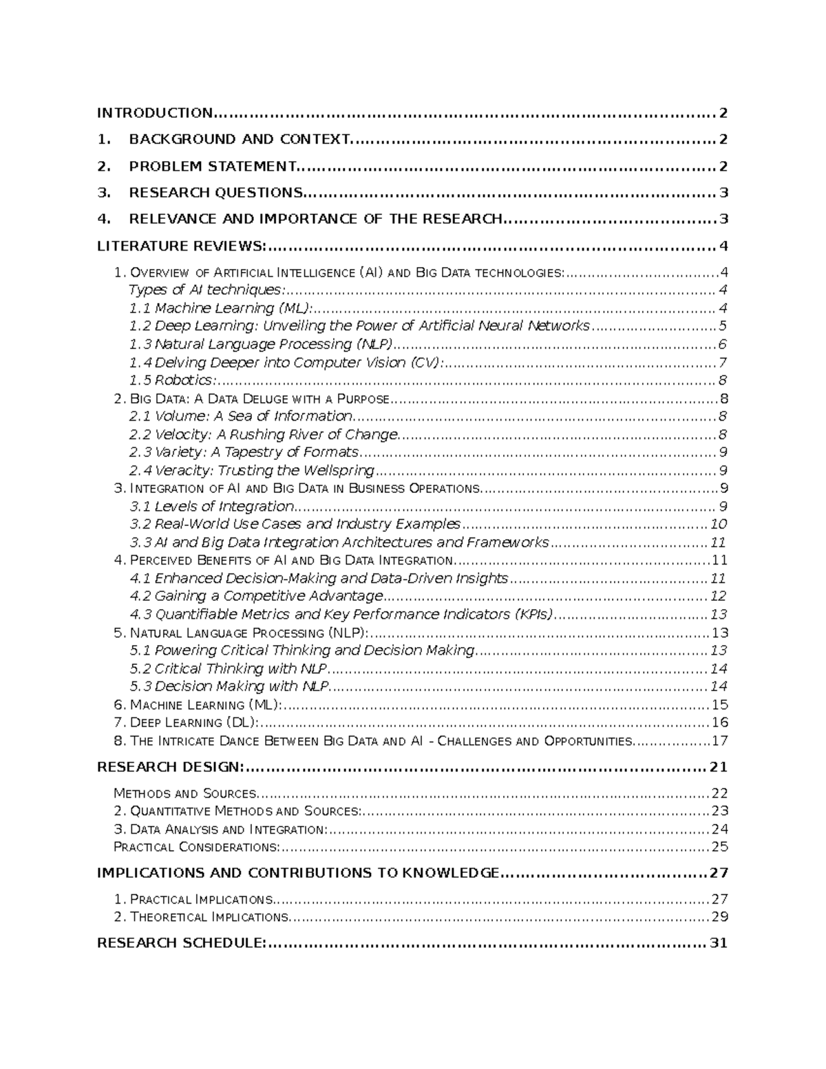 Based on the research problem - - Studocu