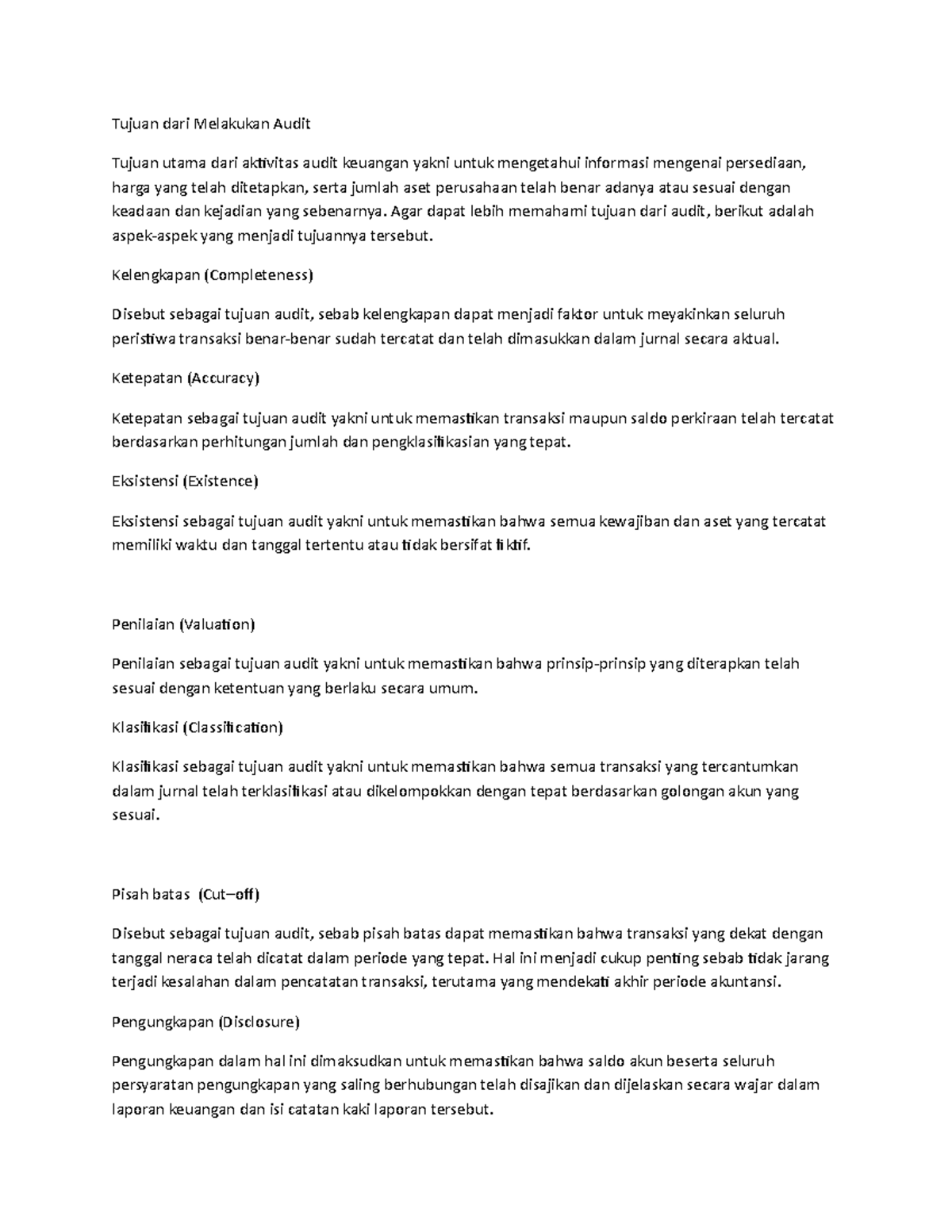 Tujuan audit - Tujuan dari Melakukan Audit Tujuan utama dari aktivitas ...