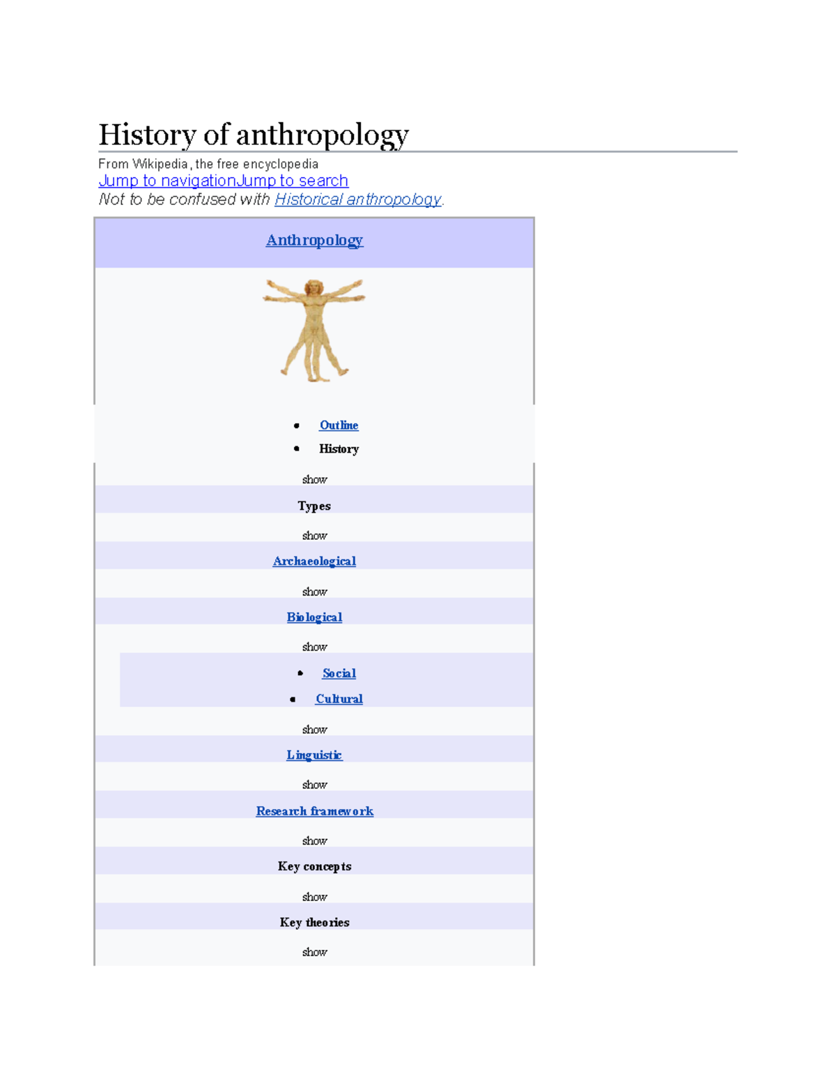 ANTH 101 cultural anthroplogy history - History of anthropology From ...
